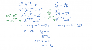 4.3.3 Example 3 (Solving Index Equation Simultaneously) - SPM Additional Mathematics